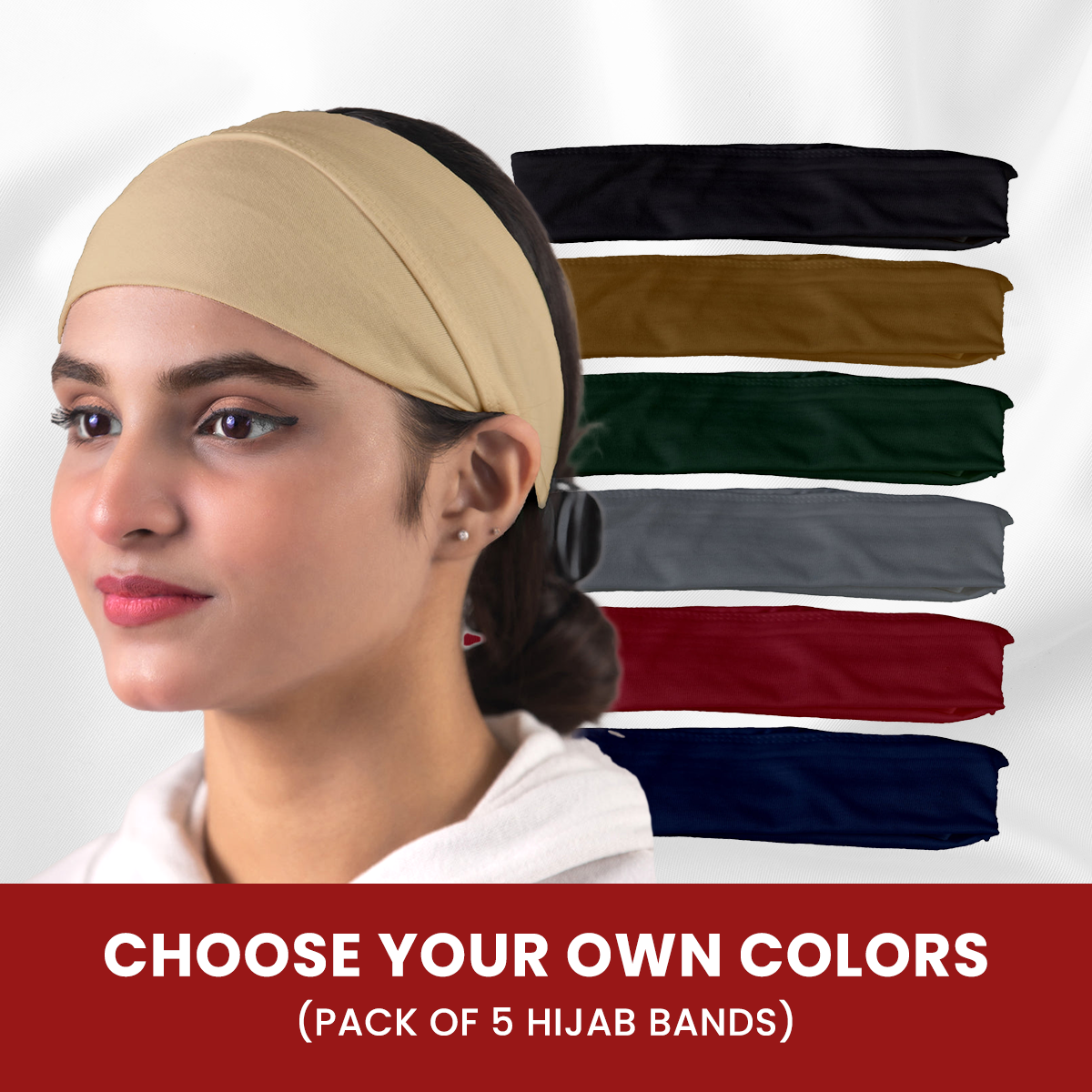 Pack of 5 Hijab Bands – Hijab and co